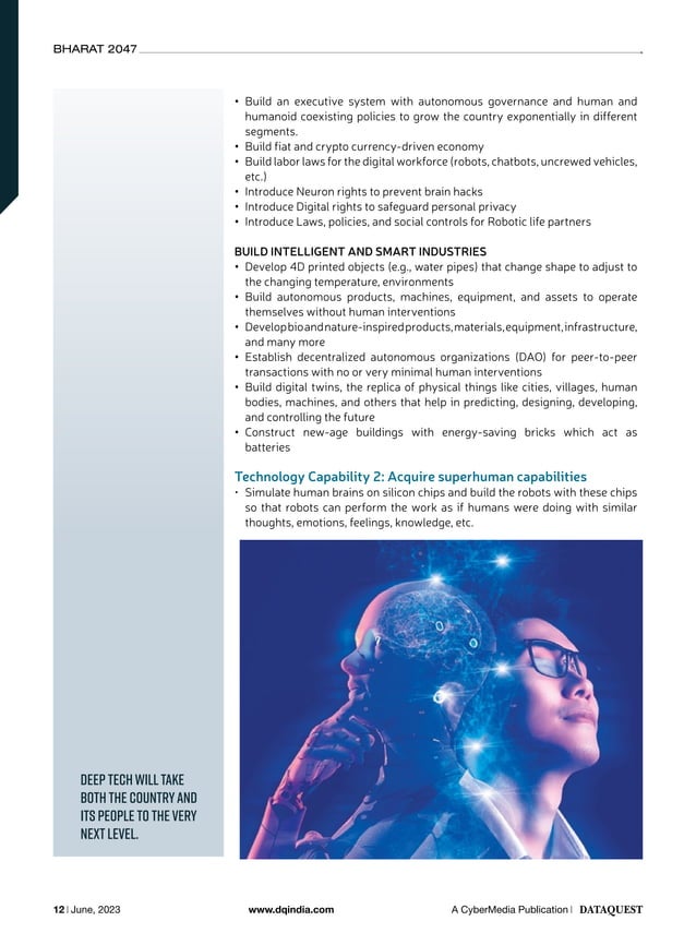 Bharat 2047 Vision Powered by Technologies | PDF