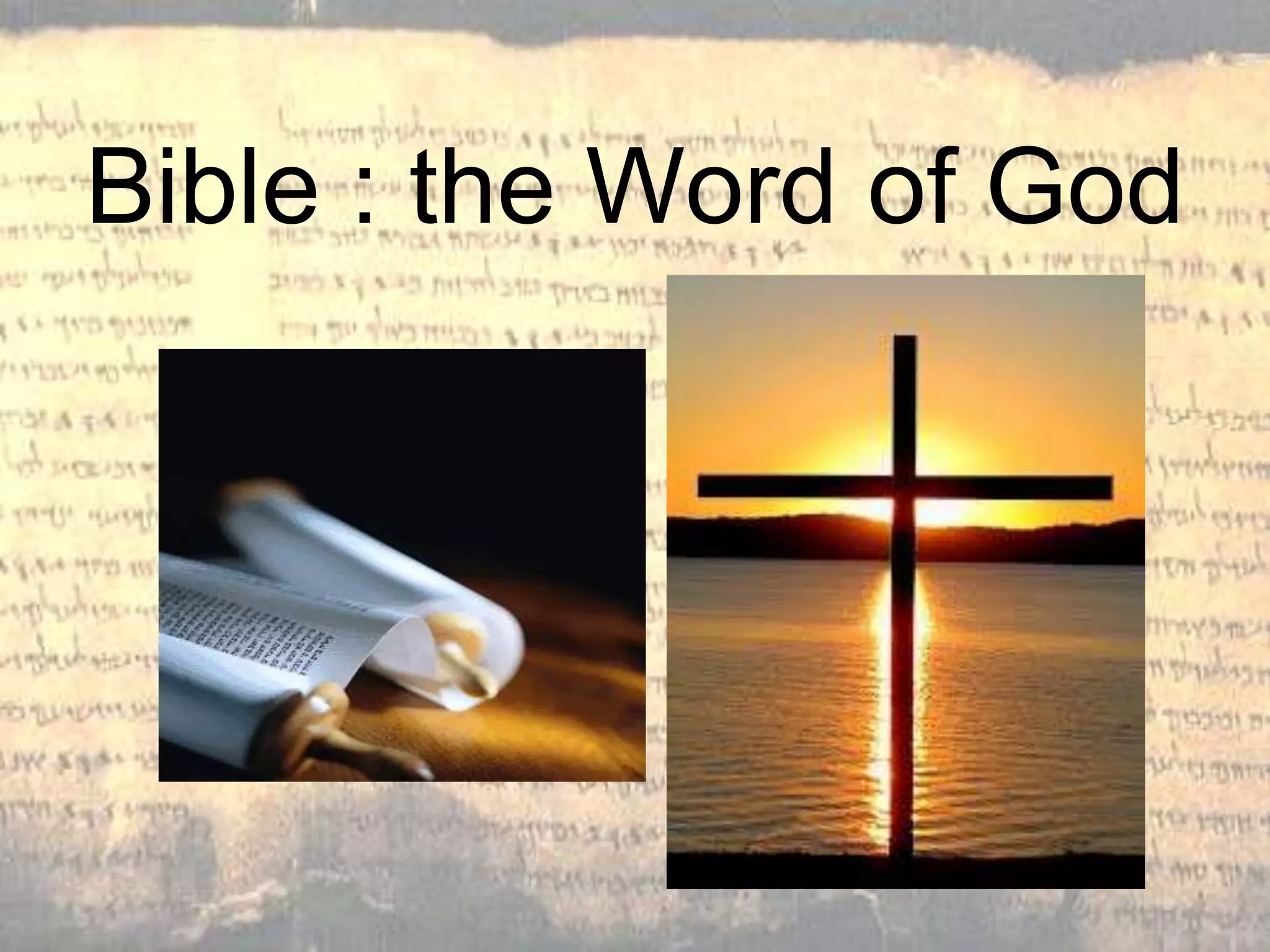 THE BIBLE .ppt