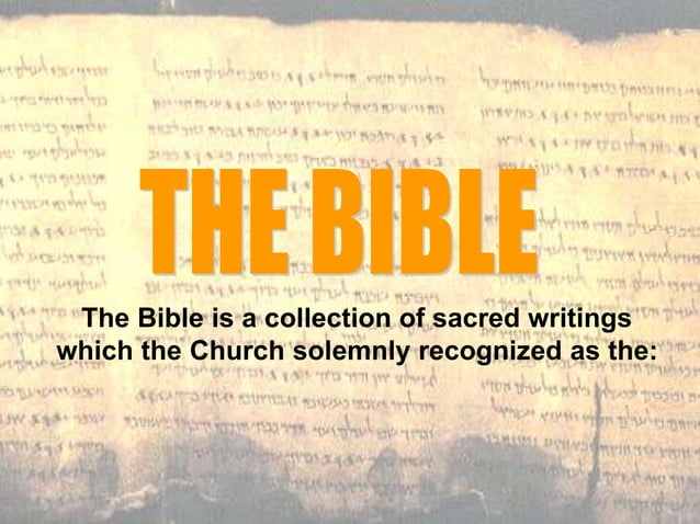 THE BIBLE .ppt