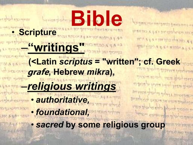 THE BIBLE .ppt