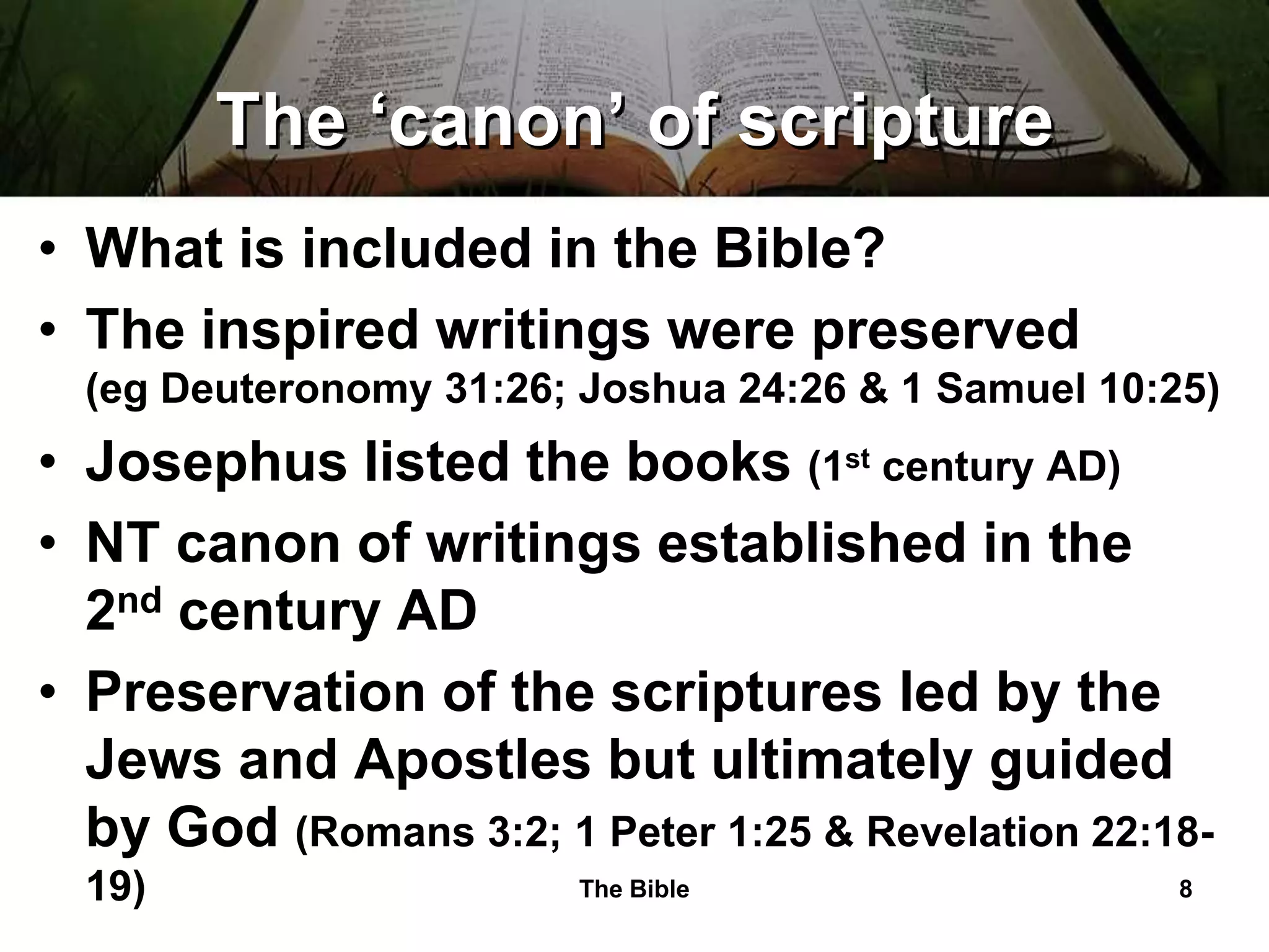 The Bible - Its Origin | PPTX