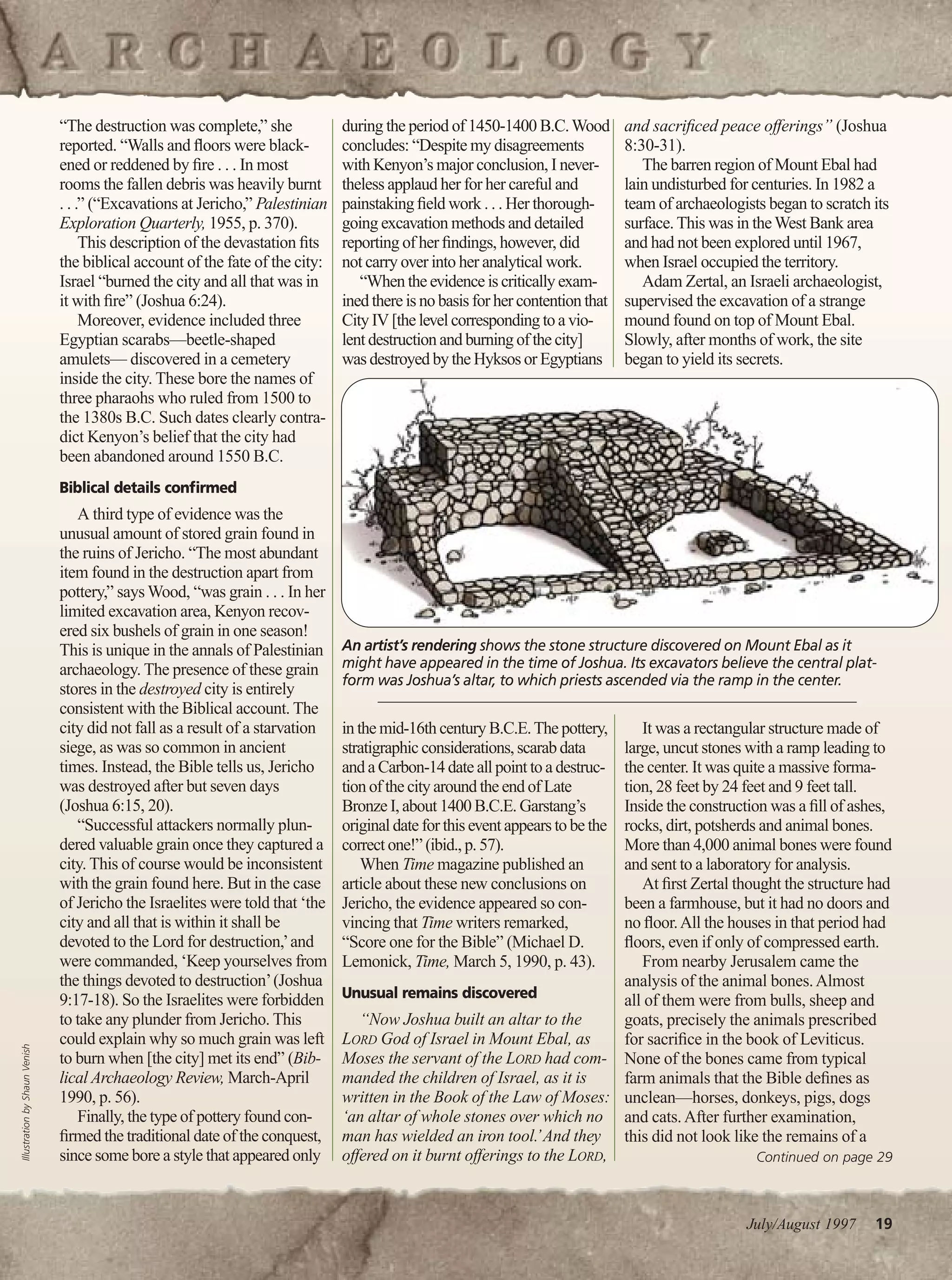 The bible and archaeology part i good news magazine | PDF