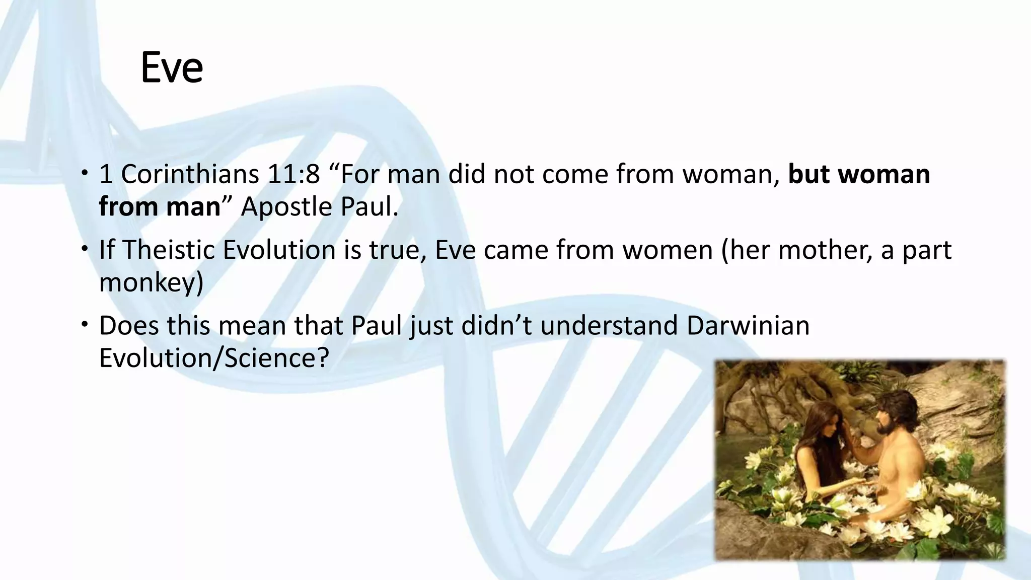 The Bible and Evolution; Are They Compatible? | PPTX