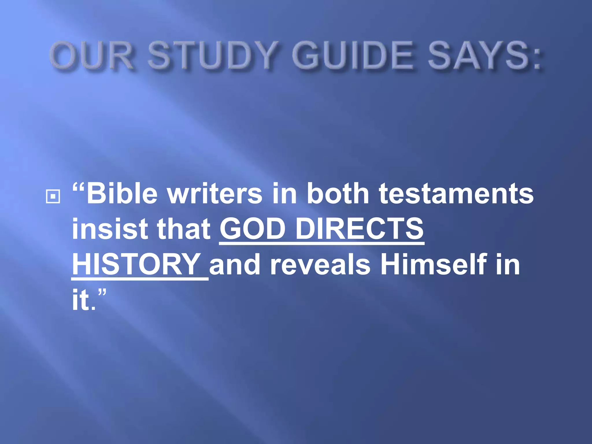 The Bible and history | PPTX