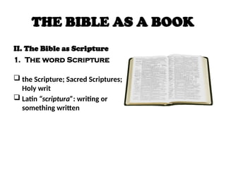 THE BIBLE AS A BOOK.pptx. BASIC BIBLE SEMINAR | PPTX