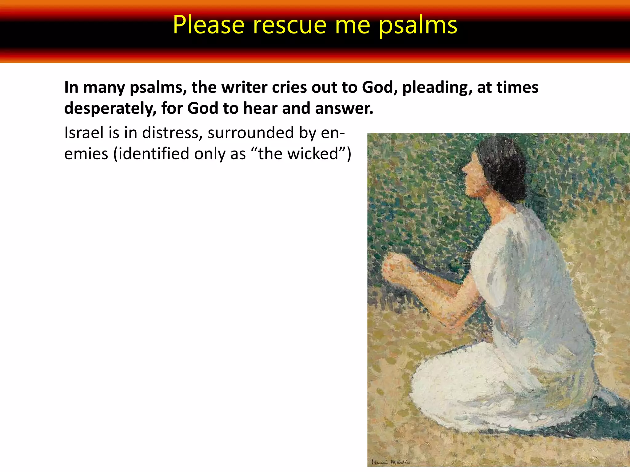 The Bible as Hymnal Part 1: The Psalms | PPT