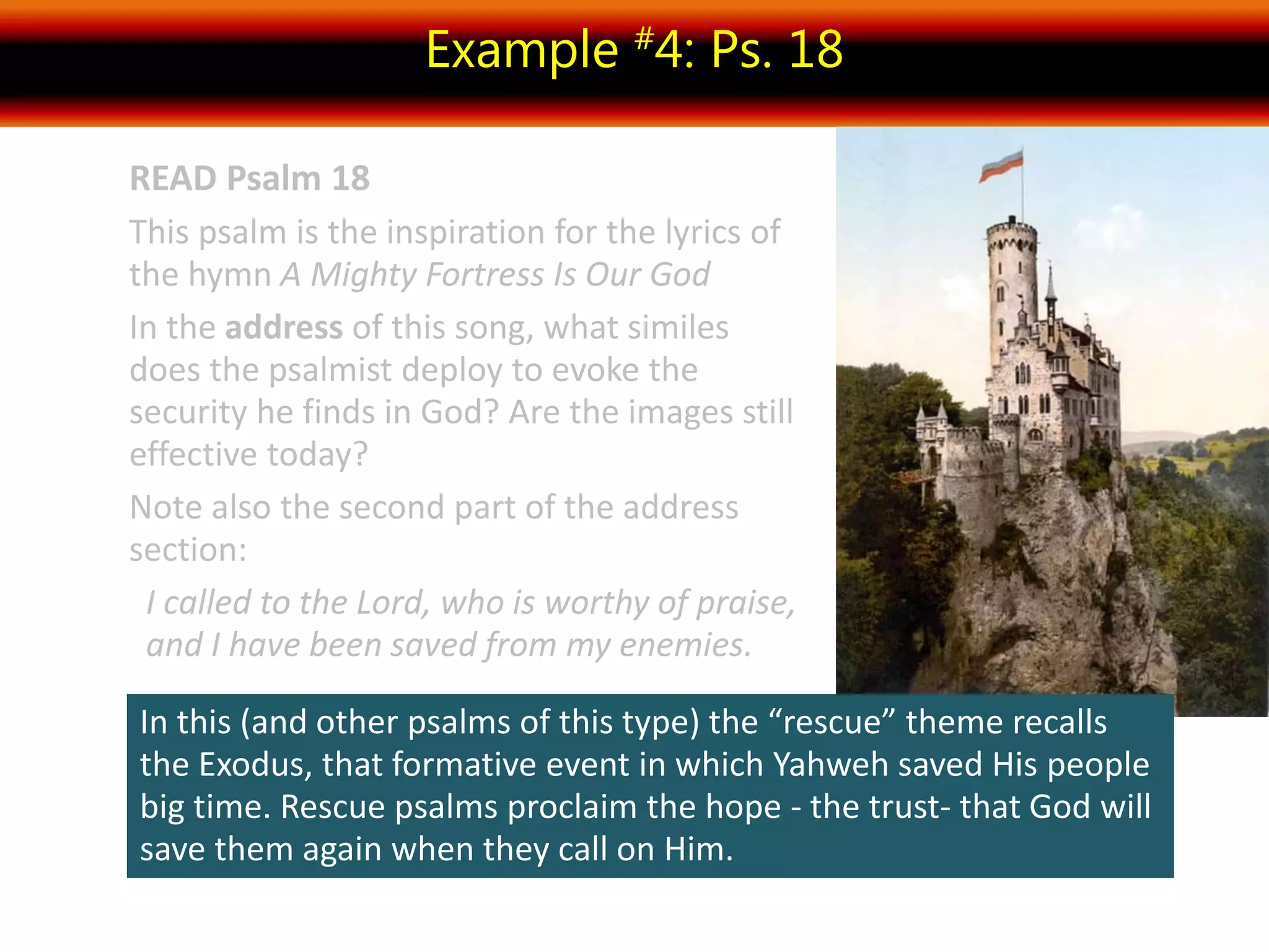 The Bible as Hymnal Part 1: The Psalms | PPT