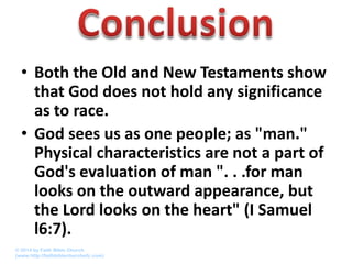 The Bible & Race | PPTX