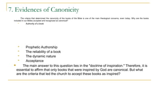 The Biblical Canon about the whole Bible.ppt