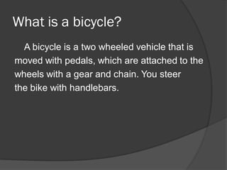 Evolution Project- The Bicycle | PPT