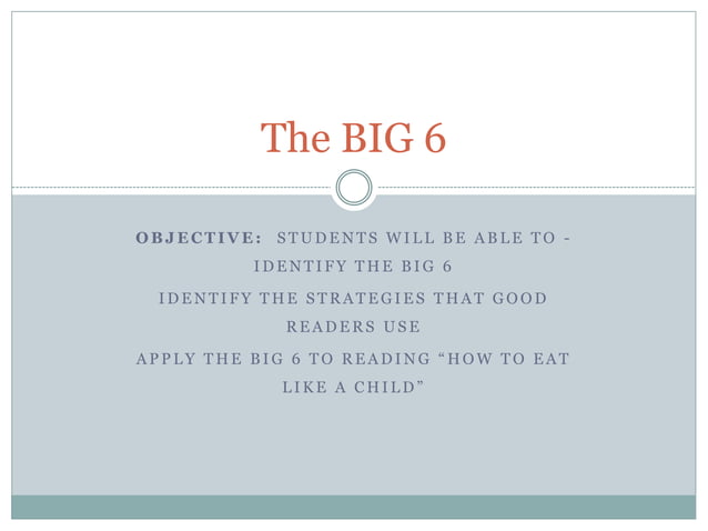 The big 6 | PPTX