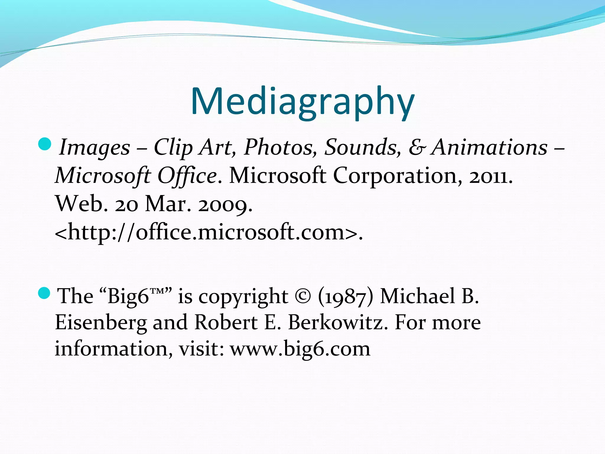 The big 6 research method | PPT