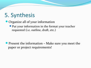 The big 6 research method | PPT