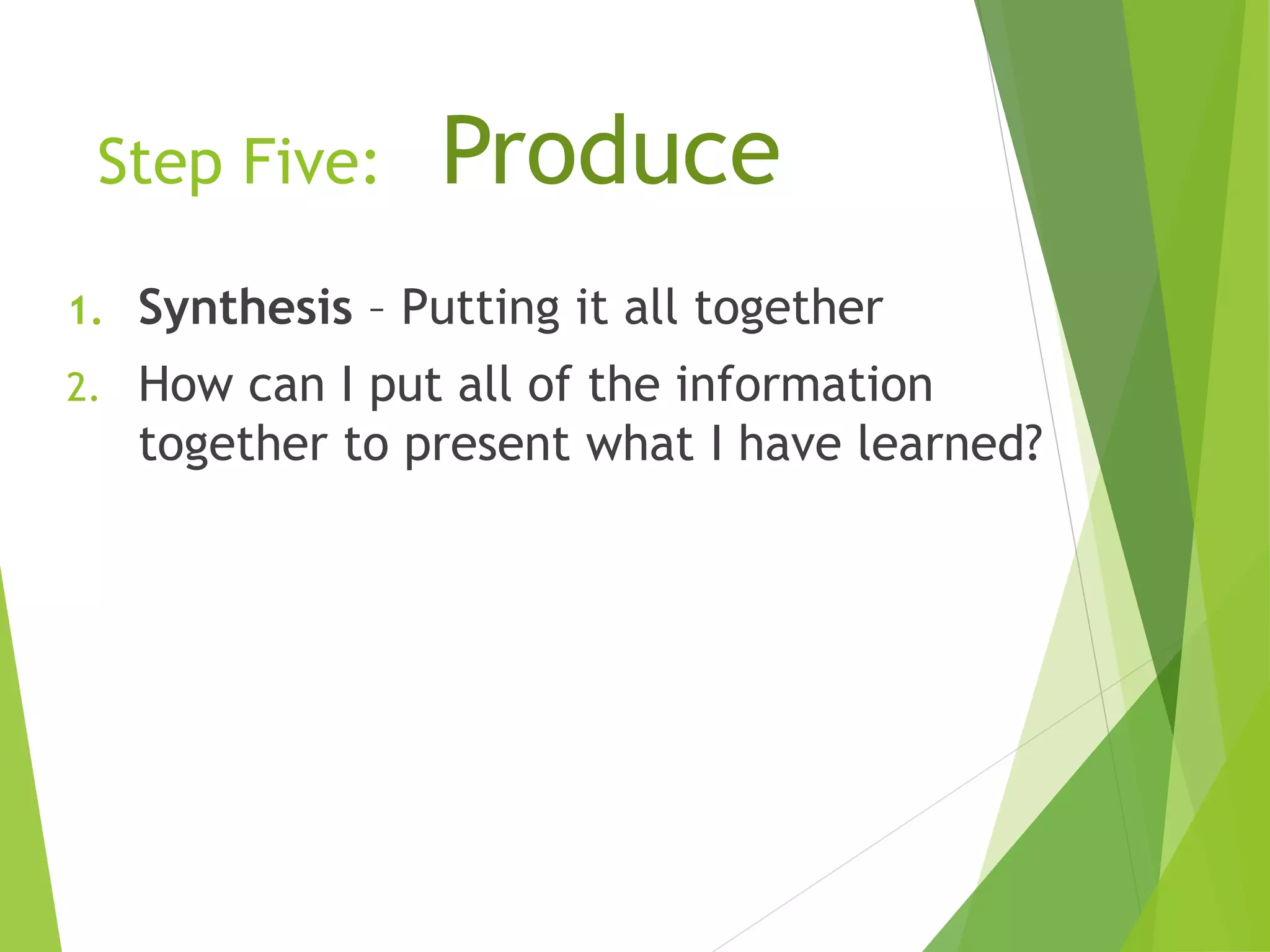 Big 6 Research Skills | PPTX