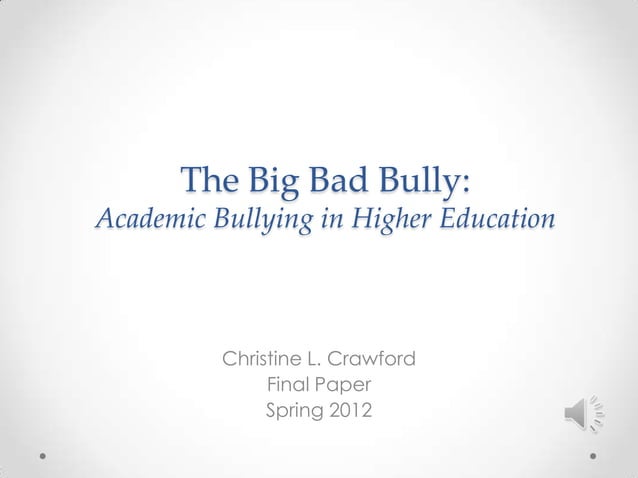 The big bad bully | PPT