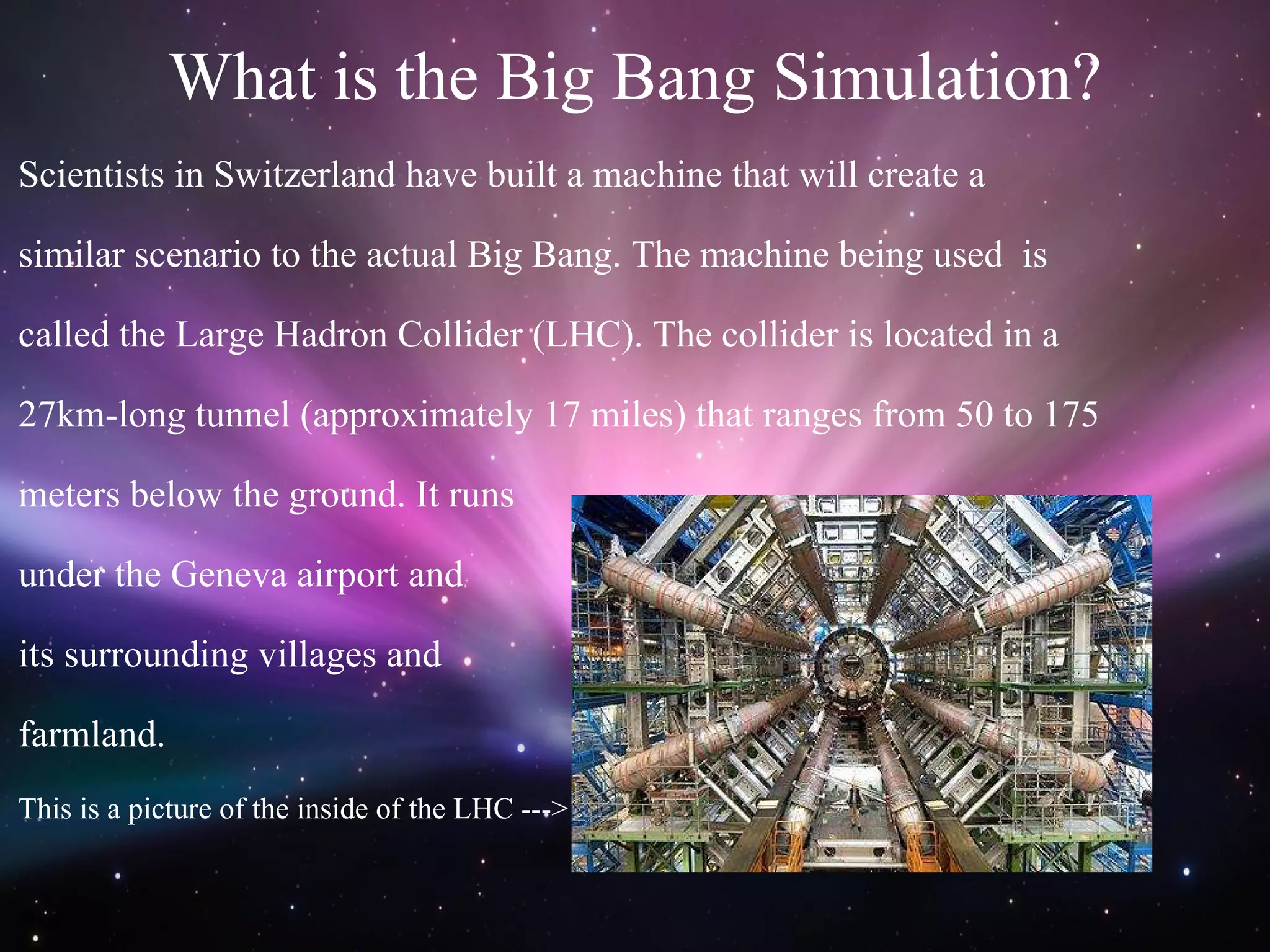 The Big Bang Simulation | PPT