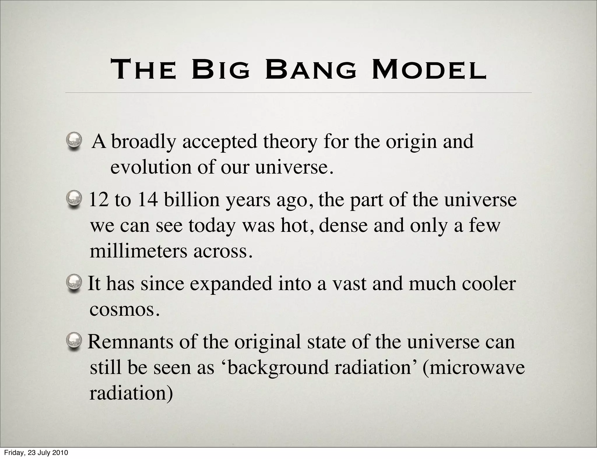 The big bang theory | PDF