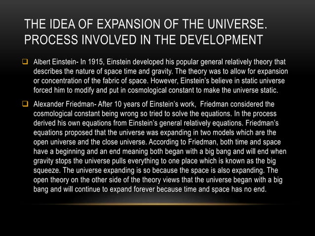 The big bang theory | PPTX