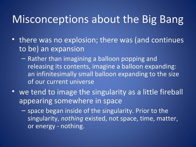 Earth Science Astronomy - The big bang theory | PPT