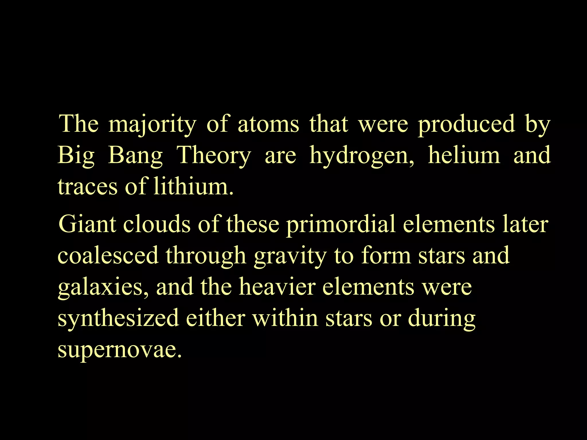 The big bang theory (1) | PPT | Space and Astronomy | Science
