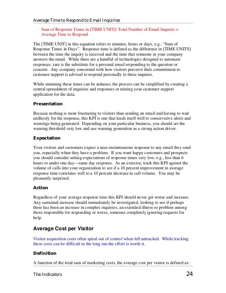 The big book of key performance indicators by eric peterson