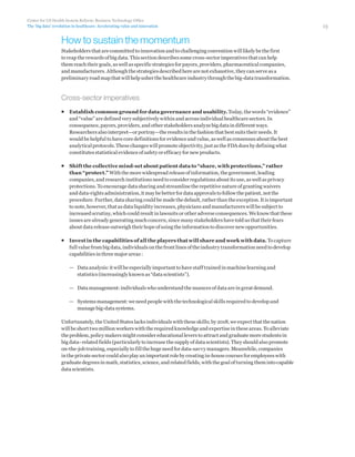The 'big data' revolution in healthcare Mckinsey Report | PDF