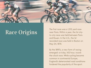 The Biggest Cycling Races In History | PPT
