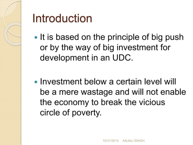 The big push theory | PPTX