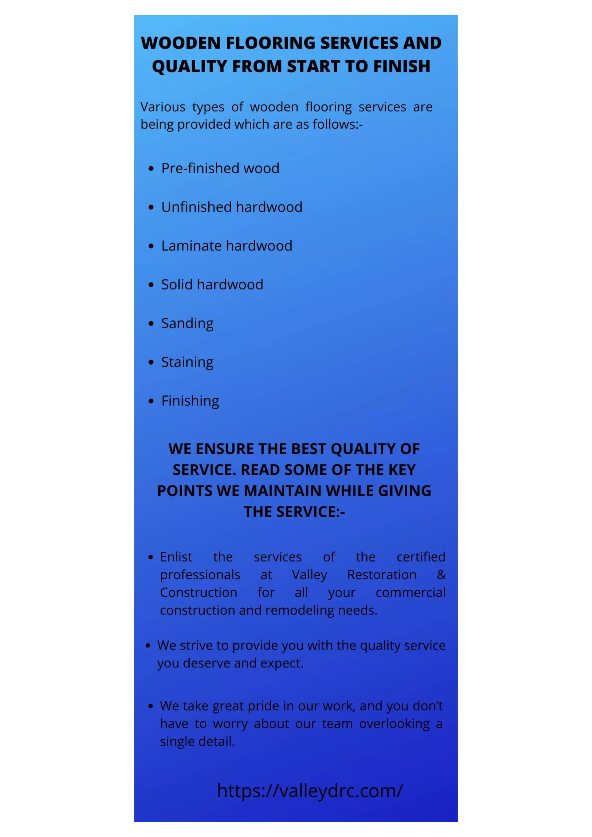 DIFFERENT WOODEN SERVICES AND QUALITY FROM START TO FINISH | PDF