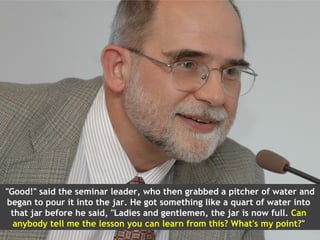 The big rock of life-Tribute to Dr Covey | PPS