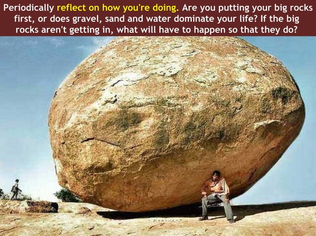 The big rock of life-Tribute to Dr Covey | PPS