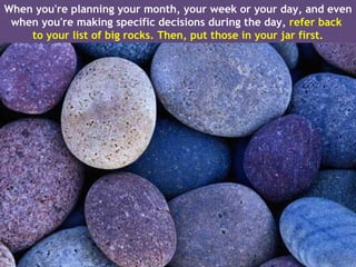 The big rock of life-Tribute to Dr Covey | PPS