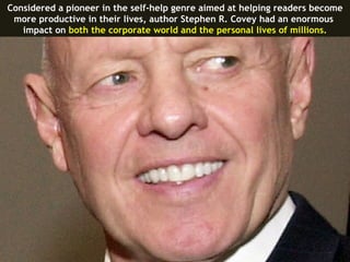 The big rock of life-Tribute to Dr Covey | PPS