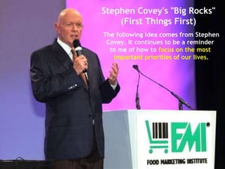 The big rock of life-Tribute to Dr Covey | PPS