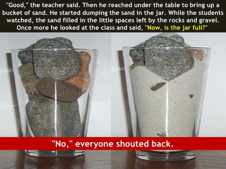 The big rock of life-Tribute to Dr Covey