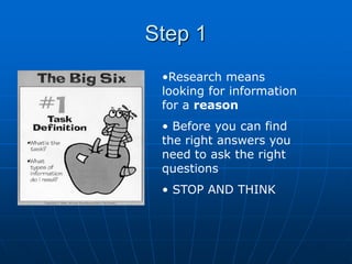 The Big Six Research Skills | PPTX