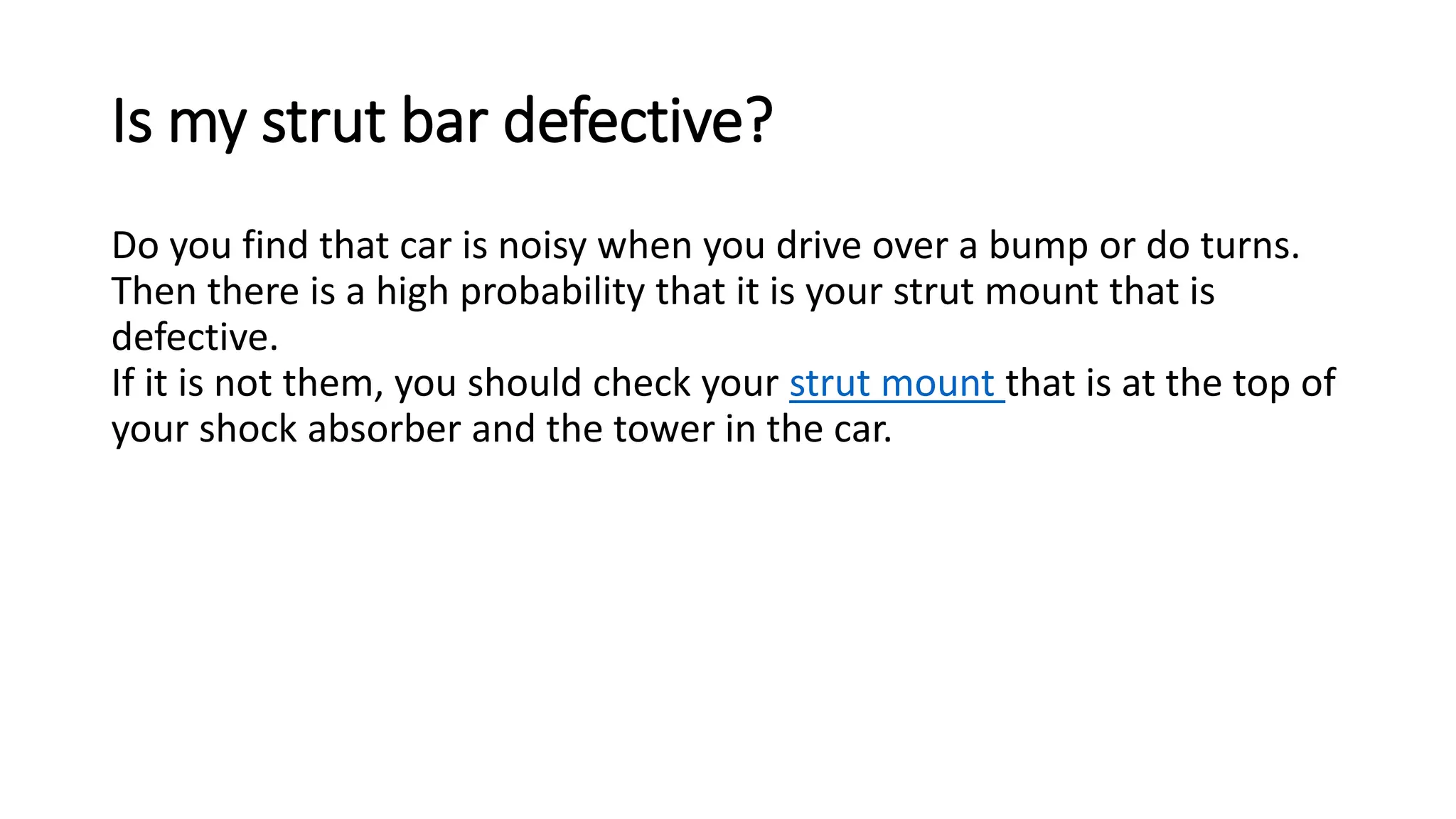 The big strut bar guide | PPT