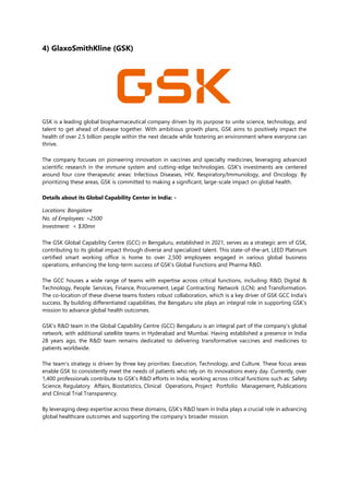 THE BIG TEN BIOPHARMACEUTICAL MNCs: GLOBAL CAPABILITY CENTERS IN INDIA ...