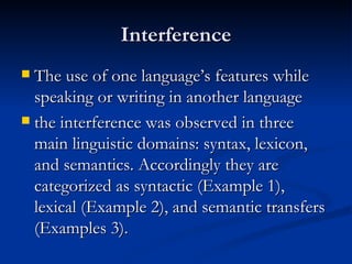 The Bilingual Child | PPT