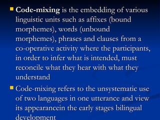 The Bilingual Child | PPT