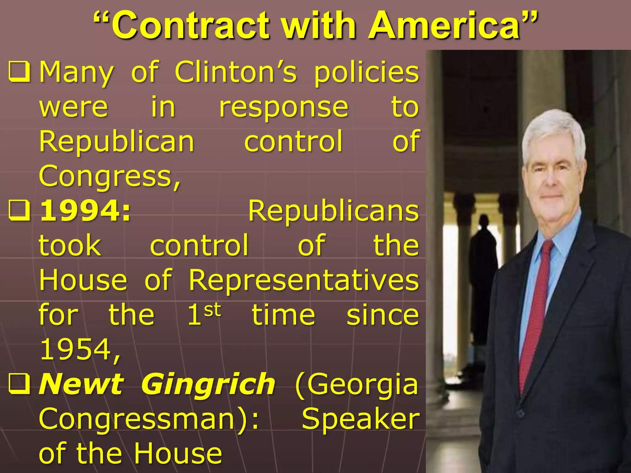 The Bill Clinton Era the 1990s and the new millennium | PPT