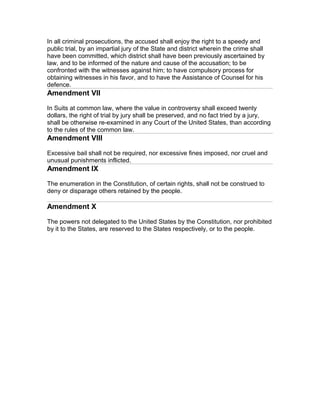 The bill of rights | DOC