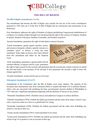 THE BILL OF RIGHTS | PDF