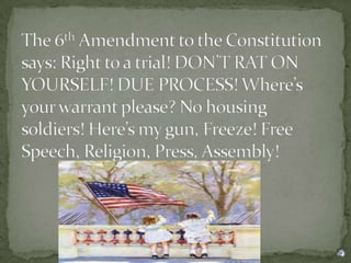 The bill of rights in song | PPTX | Law