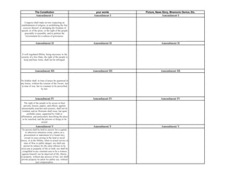 The Bill Of Rights Worksheet | XLS