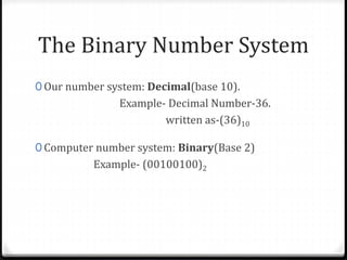 The binary number system | PPTX