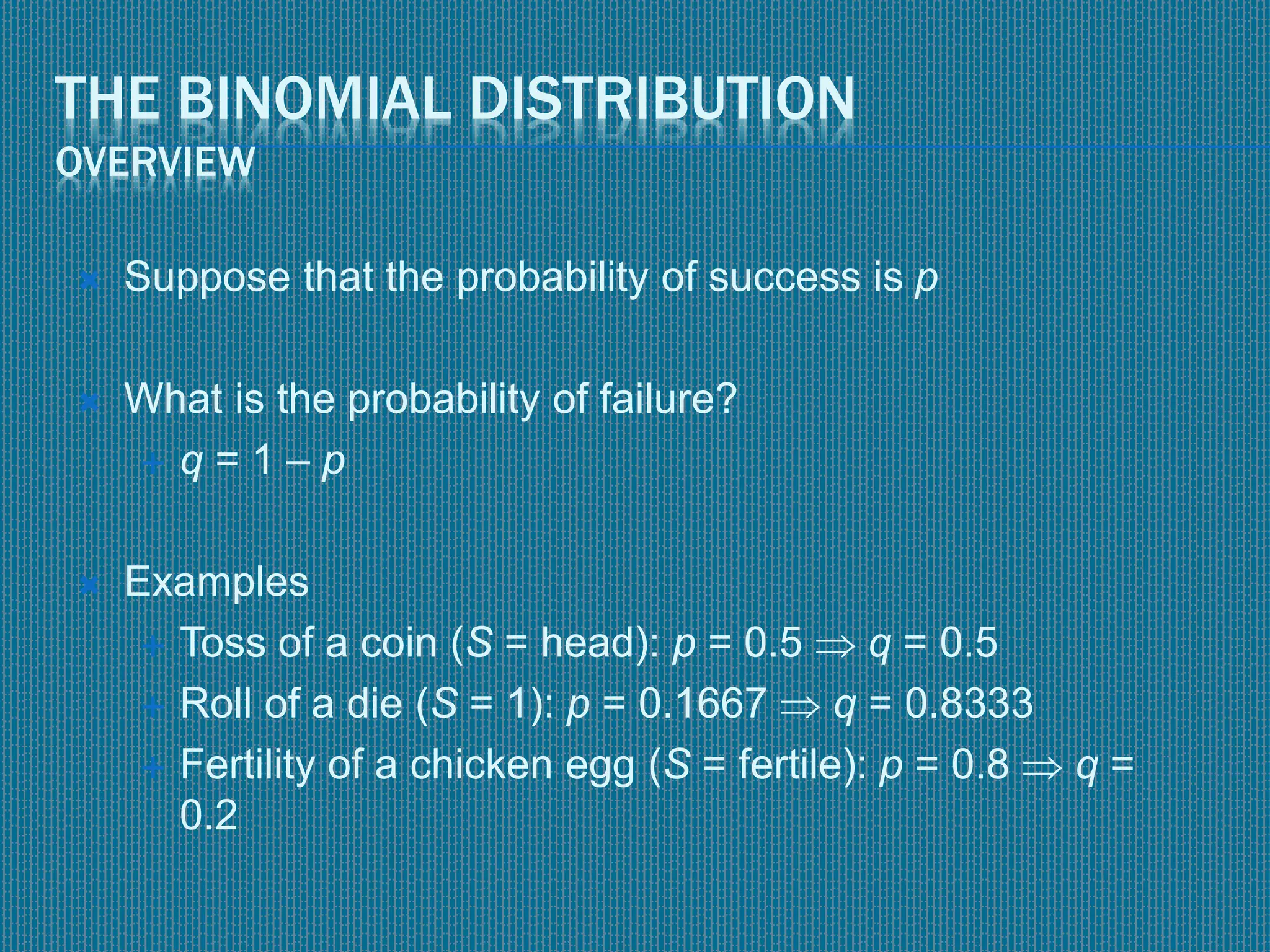 The binomial distributions | PPTX
