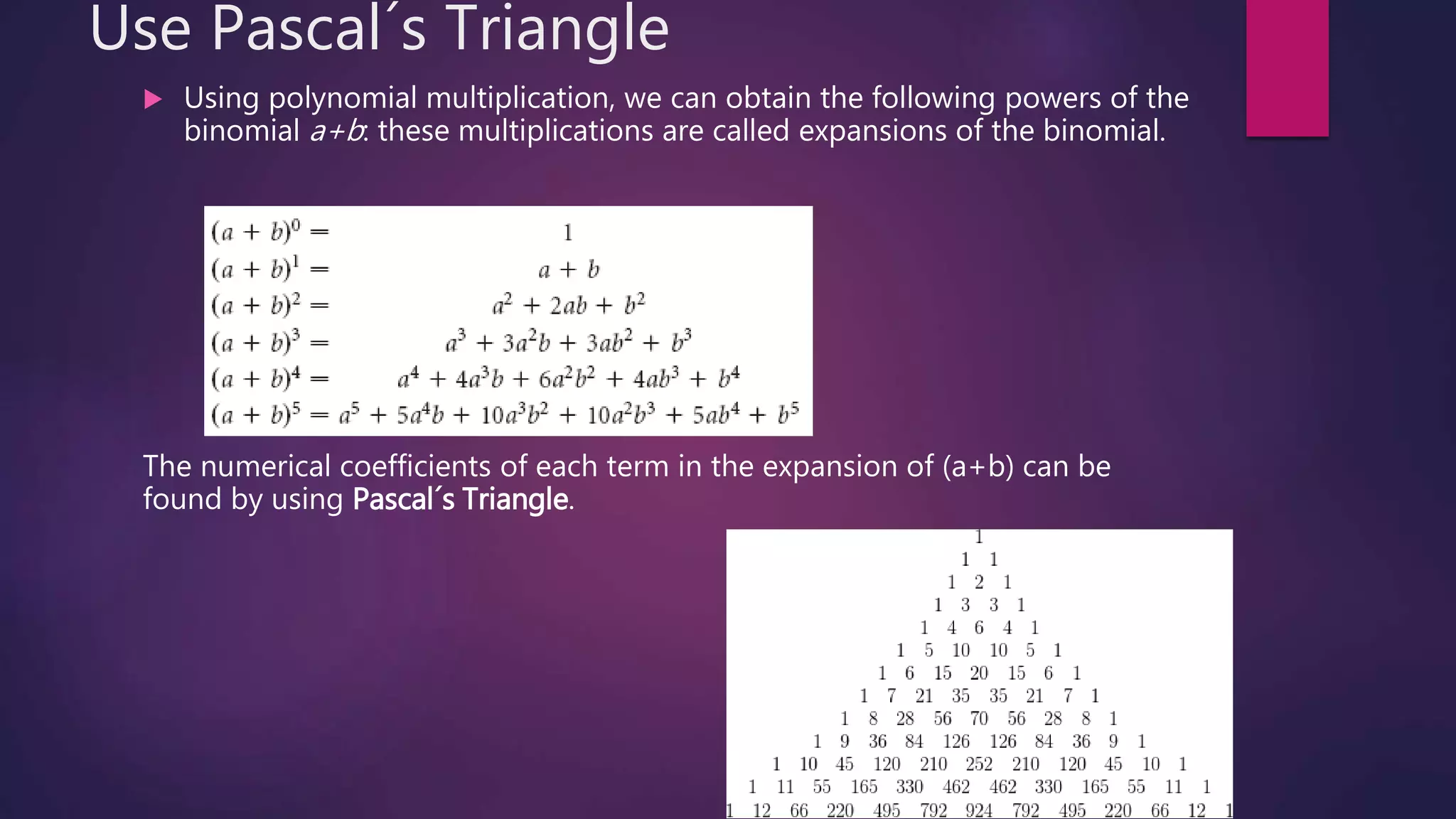 The binomial theorem | PPT