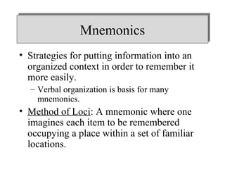 The biochemistry of memory | PPT
