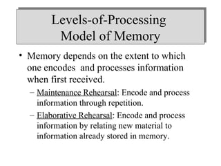 The biochemistry of memory | PPT